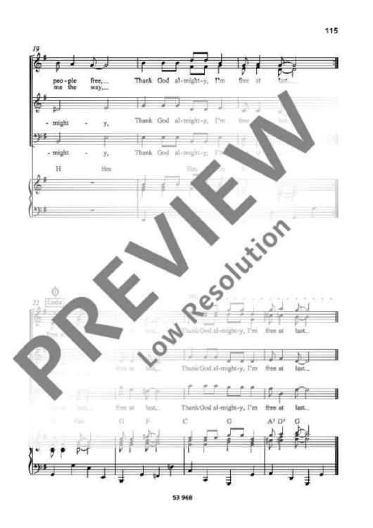 Free At Last" Sheet Music for Mixed Choir (sabar) And Piano - Sheet ...