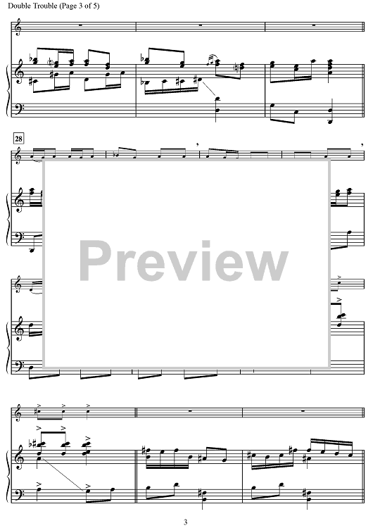 Double Trouble" Sheet Music for Horn/Piano - Sheet Music Now