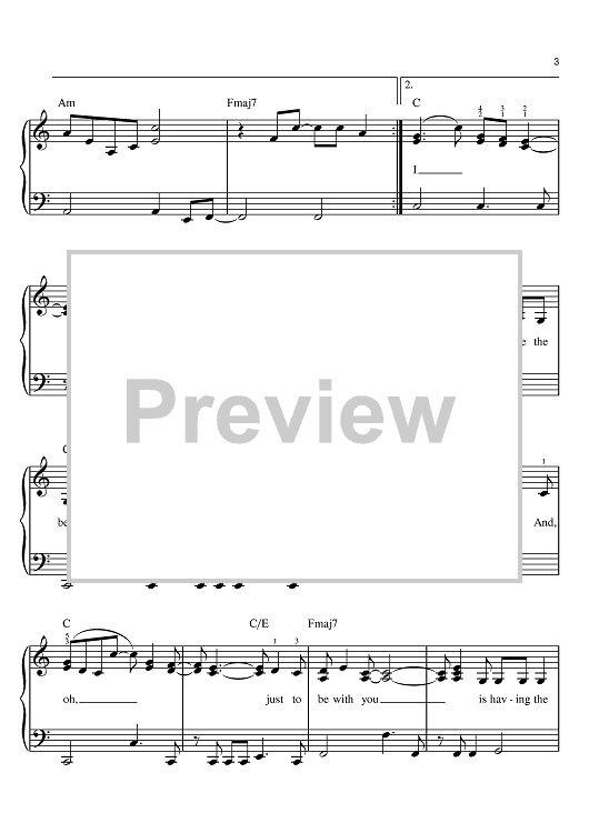 Thank You" Sheet Music by Dido for Easy Piano/Vocal/Chords - Sheet ...