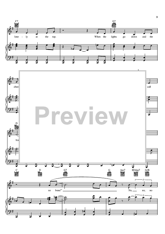 Good Doggie.....No Bone!" Sheet Music by Reba McEntire for Piano/Vocal ...