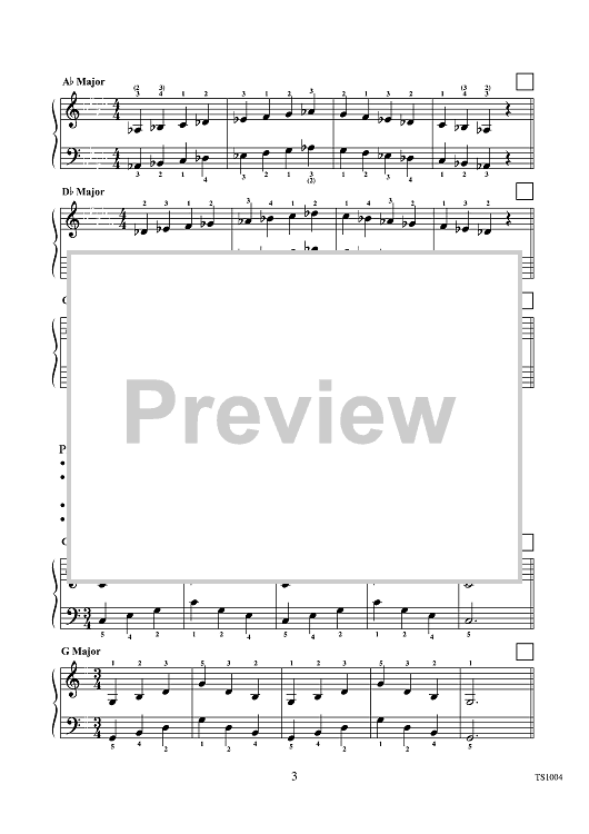 One-Octave Major Scales and Arpeggios" Sheet Music for Piano - Sheet ...