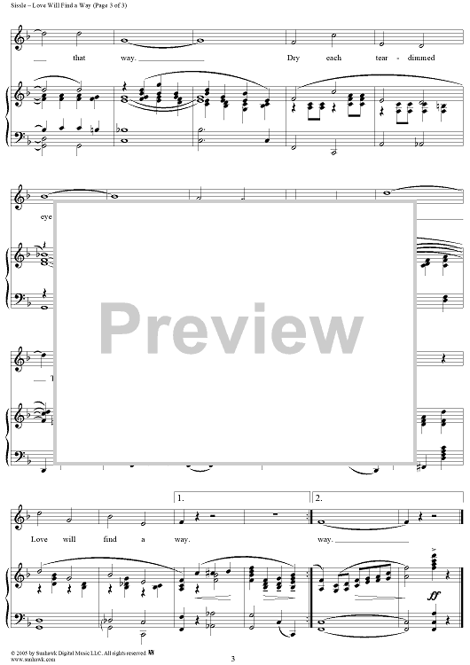 Love Will Find A Way" Sheet Music by Eubie Blake for Piano/Vocal ...