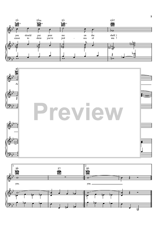 Angry" Sheet Music by Rosemary Clooney for Piano/Vocal/Chords - Sheet ...