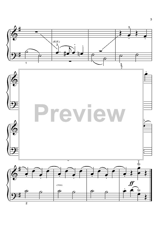The Nutcracker. Russian Dance ("Trepak")" Sheet Music for Big Note Piano - Sheet Music Now