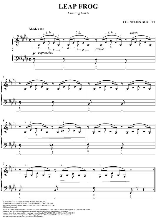 Leap Frog" Sheet Music for Easy Piano - Sheet Music Now