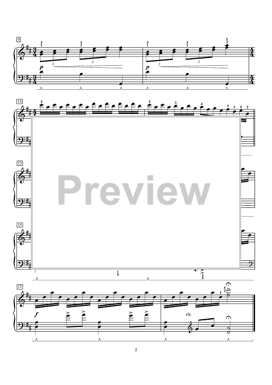 Dolphins" Sheet Music for Piano - Sheet Music Now