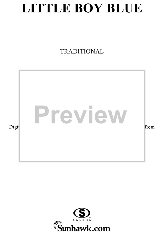 Little Boy Blue Coloring Page