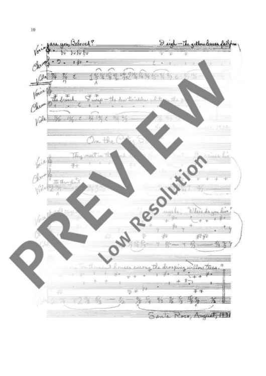 Seventeen Poems by Li Po - Performing Score" Sheet Music for 2 Voice ...