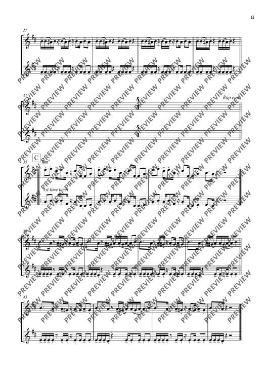 Total Funk Trumpet - Performing Score" Sheet Music for 1-2 Trumpets ...