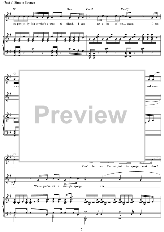 (Just a) Simple Sponge - from SpongeBob SquarePants: The Broadway Musi ...