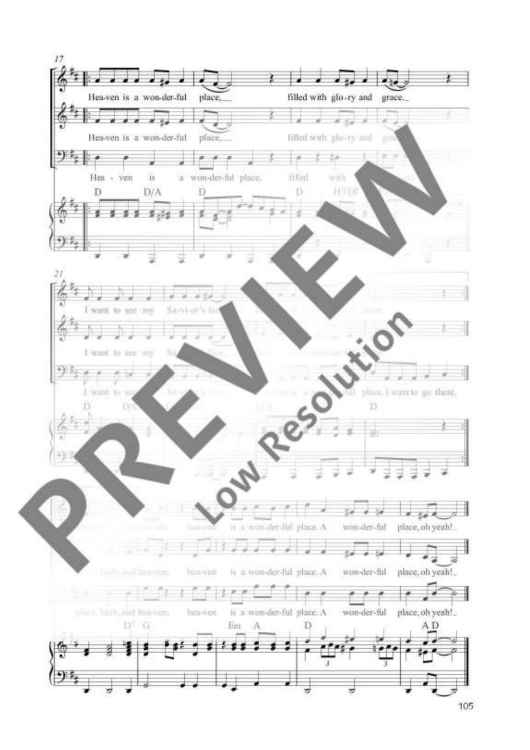 Heaven Is A Wonderful Place" Sheet Music for Mixed Choir (sab) And ...