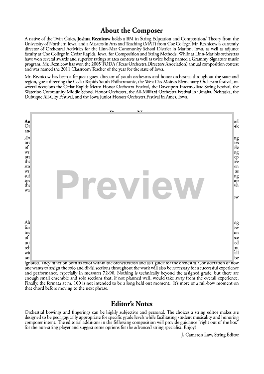 American Frontier - Full Score" Sheet Music for Orchestra - Sheet Music Now