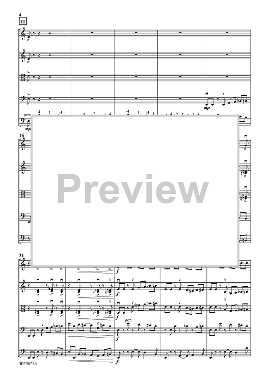 Cyborg - Full Score" Sheet Music for String Orchestra - Sheet Music Now