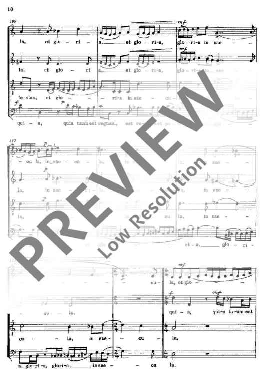 Pater Noster - Choral Score" Sheet Music for Mixed Choir (satb ...