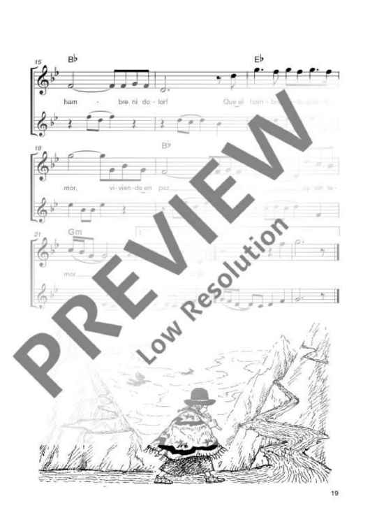 The most beautiful folk songs" Sheet Music for 1-2 Descant Recorders ...