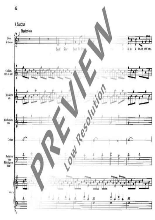 Missa élémentaria - Score" Sheet Music for Choir, Recorders And Orff ...