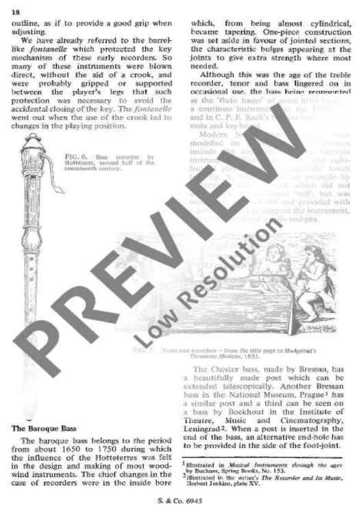 The Bass Recorder" Sheet Music for Bass Recorder - Sheet Music Now