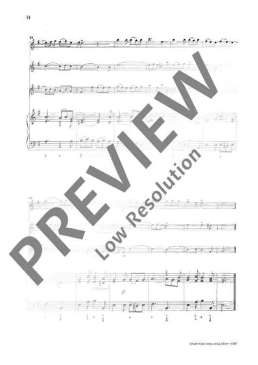 Sonata e minor - Score" Sheet Music for 3 Melodic Instruments (Violins ...