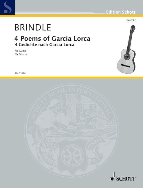 4 Poems of Garcia Lorca" Sheet Music for Guitar - Sheet Music Now
