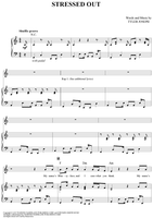 Stressed Out" Sheet Music by Twenty One Pilots for Piano/Vocal/Chords ...