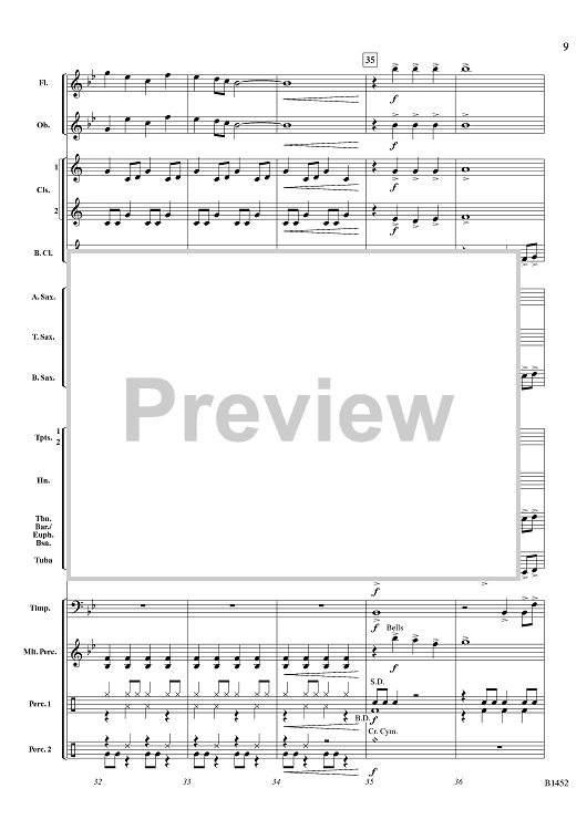 Colliding Visions - Score" Sheet Music for Beginning Band - Sheet Music Now