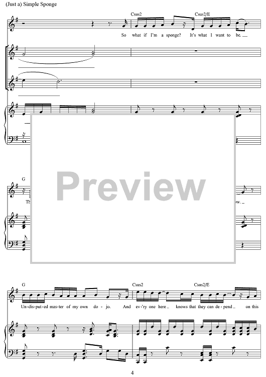 (Just a) Simple Sponge - from SpongeBob SquarePants: The Broadway Musi ...