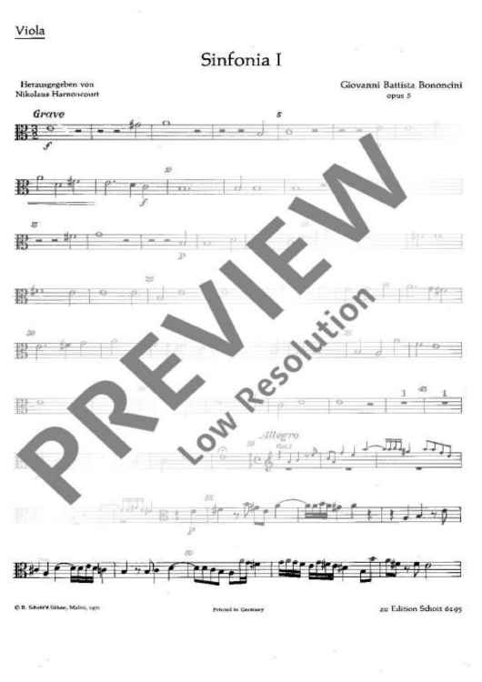 Sinfonia I und XI - Viola" Sheet Music for String Orchestra - Sheet ...