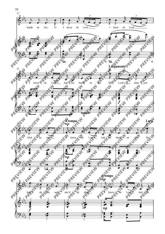 Spirituals - Score" Sheet Music for Voice And Piano - Sheet Music Now