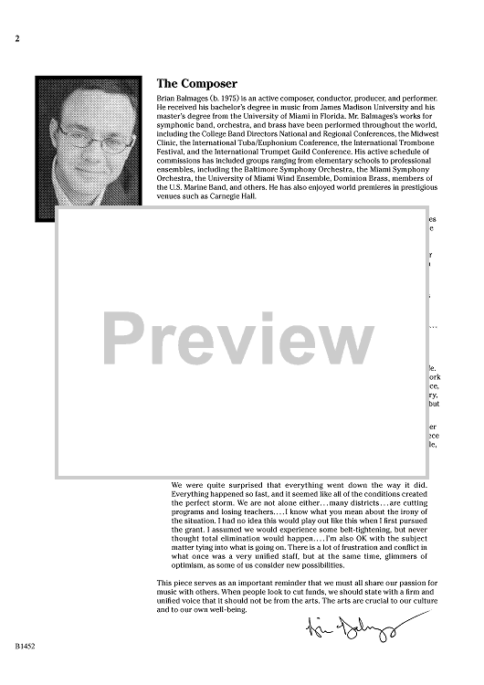 Colliding Visions - Score" Sheet Music for Beginning Band - Sheet Music Now