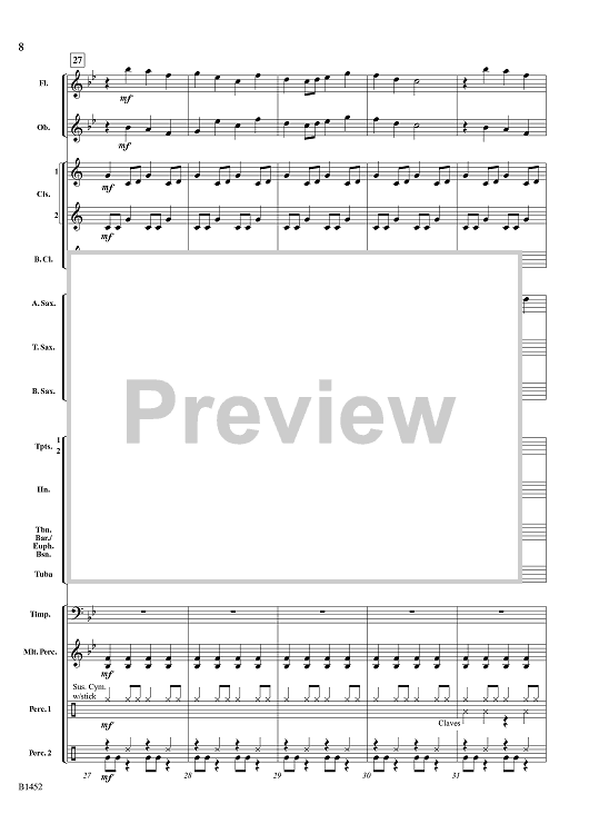Colliding Visions - Score" Sheet Music for Beginning Band - Sheet Music Now