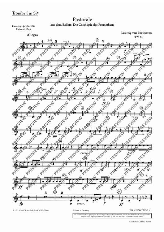 Pastorale in C Major - Set of Parts" Sheet Music for Orchestra - Sheet ...