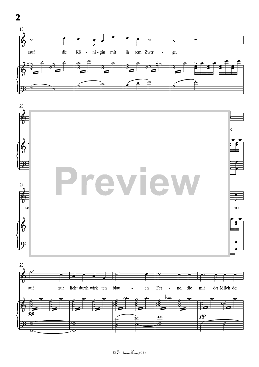 Der Zwerg" Sheet Music for Voice/Piano - Sheet Music Now
