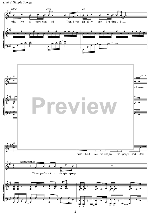 (Just a) Simple Sponge - from SpongeBob SquarePants: The Broadway Musi ...