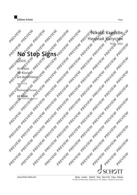 No Stop Signs" Sheet Music for Piano - Sheet Music Now