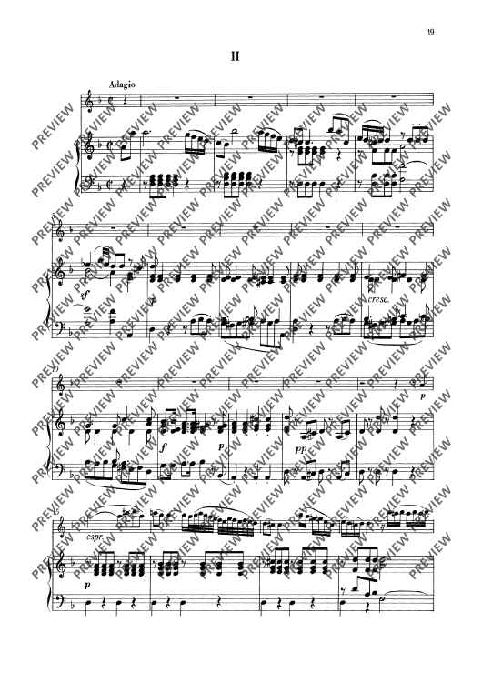 Concerto D Major - Piano Score and Solo Part" Sheet Music for Flute And ...