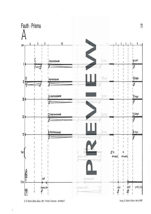 Prisma - Score" Sheet Music for Men's Choir (ttbb), Speakers And 5 ...