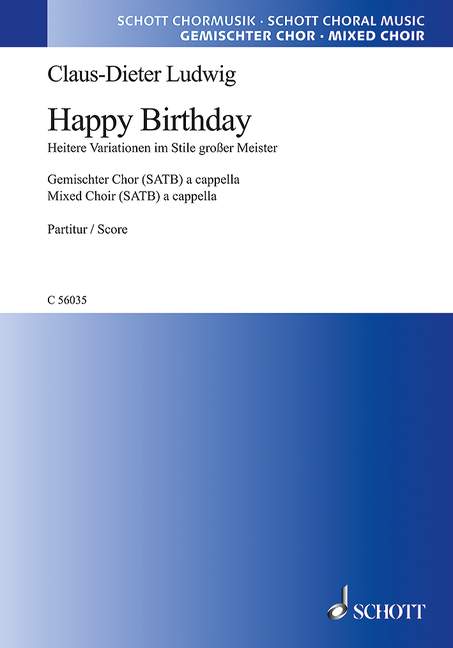 Happy Birthday - Choral Score" Sheet Music for Mixed Choir - Sheet ...