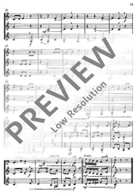 Dance Movements from Europe - Performing Score" Sheet Music for 3 Wind ...