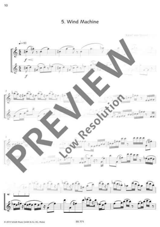Breath Machine - Performing Score" Sheet Music for 2 Treble Recorders ...