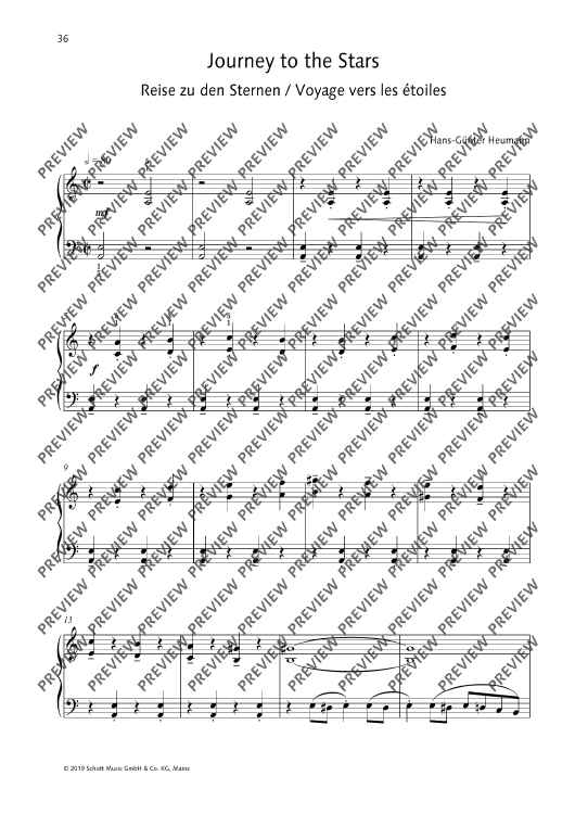 Journey to the Stars" Sheet Music for Piano - Sheet Music Now