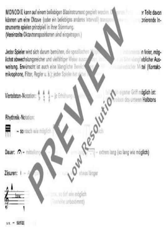Monodie" Sheet Music for Wind Instrument - Sheet Music Now