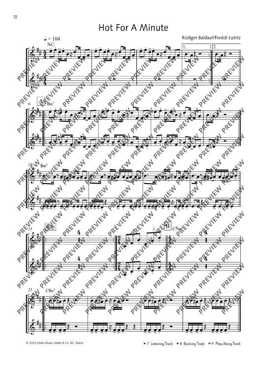Total Funk Trumpet - Performing Score" Sheet Music for 1-2 Trumpets ...