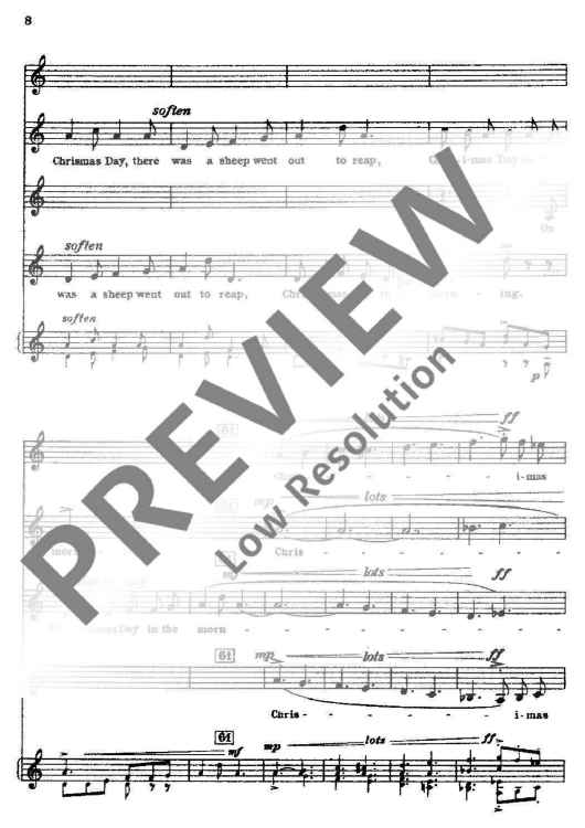 There was a pig went out to dig - Choral Score" Sheet Music for Women's ...