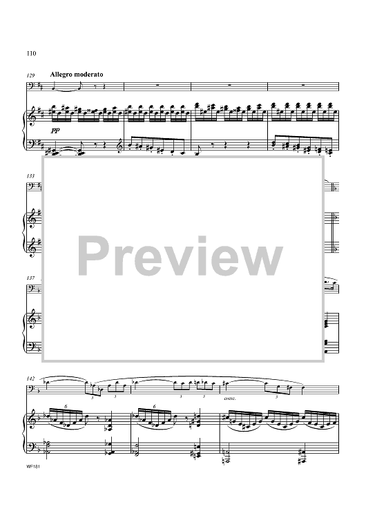 Piece Concertante" Sheet Music for Trombone/Piano - Sheet Music Now