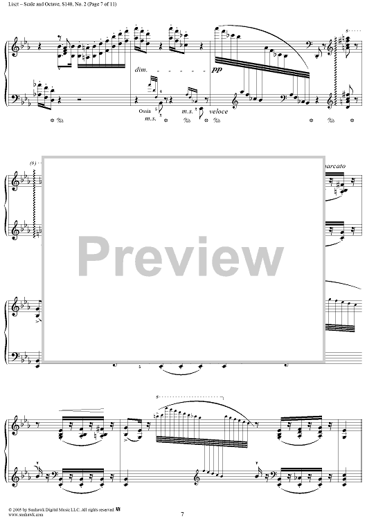 Paganini Etudes, No. 2: Scale and Octave" Sheet Music for Piano Solo ...