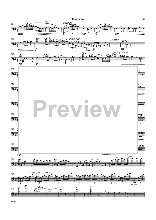 Piece Concertante" Sheet Music for Trombone/Piano - Sheet Music Now