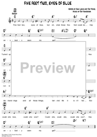 Five Foot Two, Eyes of Blue" Sheet Music for Lead Sheet - Sheet Music Now