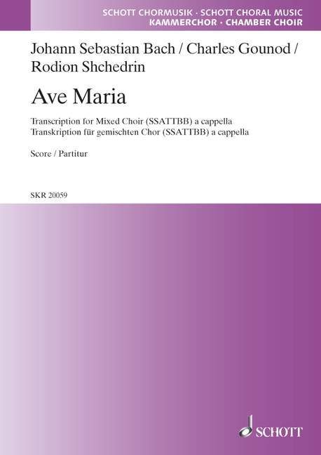 Ave Maria - Score" Sheet Music for Mixed Choir - Sheet Music Now