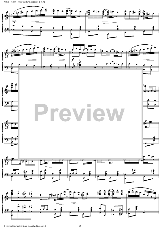 Scott Joplin's New Rag" Sheet Music for Piano Solo - Sheet Music Now