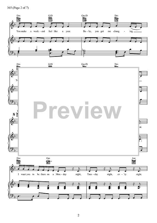 365" Sheet Music by Katy Perry; Zedd for Piano/Vocal/Chords - Sheet ...